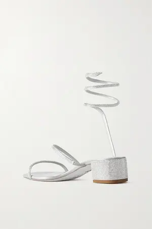 Rene Caovilla Cleo Crystal-embellished Sandals