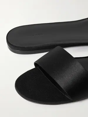 THE ROW Combo Satin Slides