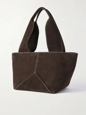 METIER Market Small Suede Tote - Brown