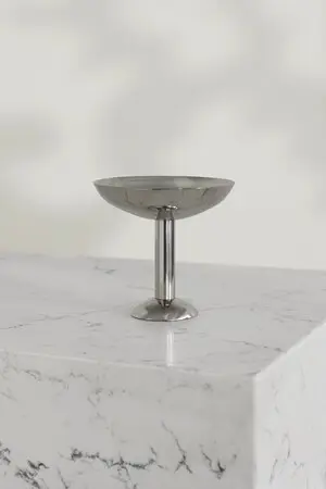 LOUISE ROE Polished Stainless Steel Champagne Coupe - Silver