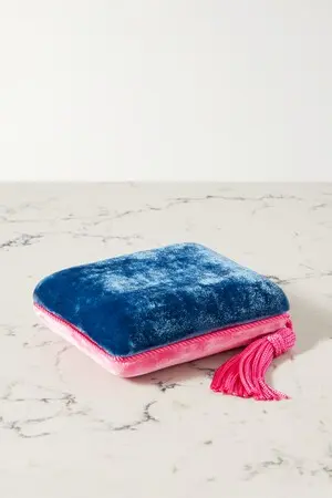 Sophie Bille Brahe Miami Small Velvet Jewelry Box - Blue