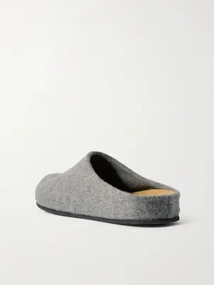THE ROW Hugo Wool And Cashmere-blend Slippers