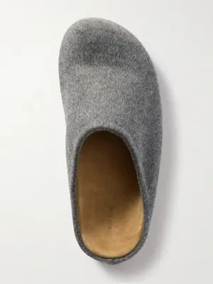 THE ROW Hugo Wool And Cashmere-blend Slippers