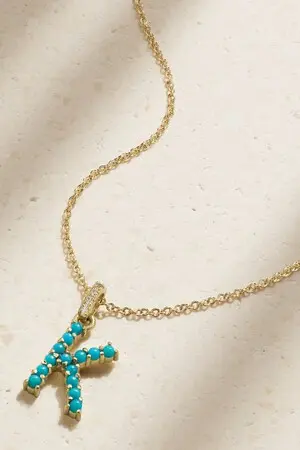 JENNIFER MEYER Initial Diamond Necklace - Gold