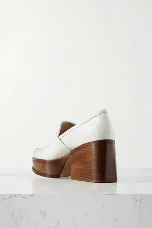 Gabriela Hearst Augusta Leather Platform Loafers