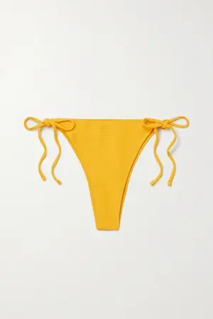 Fisch Net Sustain Chanzy Recycled Ribbed Bikini Briefs - Yellow
