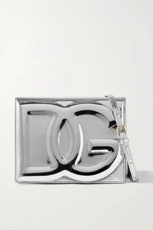 Dolce & Gabbana Metallic Patent-leather Shoulder Bag