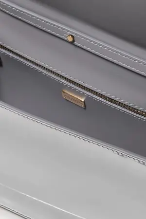 Dolce & Gabbana Metallic Patent-leather Shoulder Bag