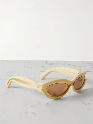 Bottega Veneta Oval-frame Sunglasses - Gold