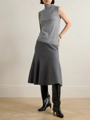 LISA YANG Lucy Cashmere Turtleneck Vest