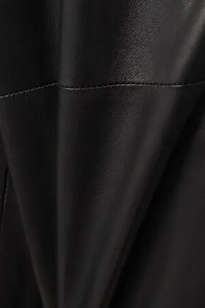 Amiri Pleated Leather Wide-leg Pants