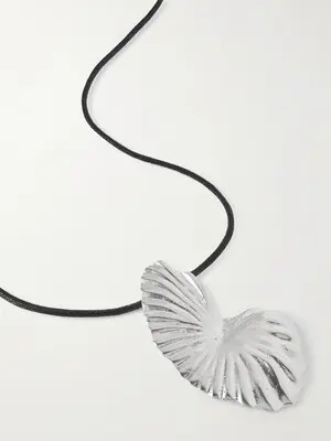 YSSO The Birth Of Venus Sterling And Cord Necklace - Silver