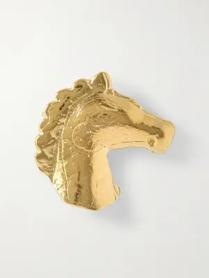 YSSO Equestrian Dream -plated Brooch - Gold