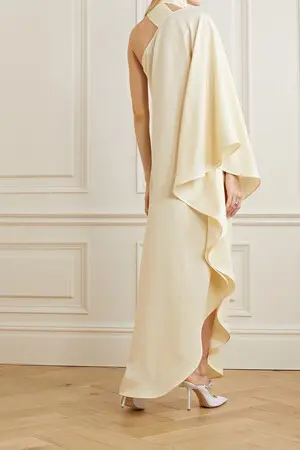 TALLER MARMO Net Sustain Ubud One-shoulder Gown