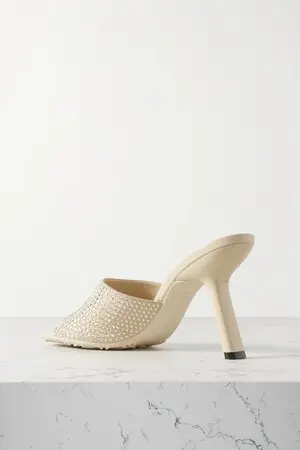 Loewe Petal Crystal-embellished Mules