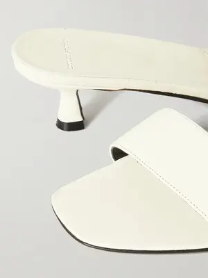 Loulou De Saison Loulou Studio Elys Leather Mules - Neutrals