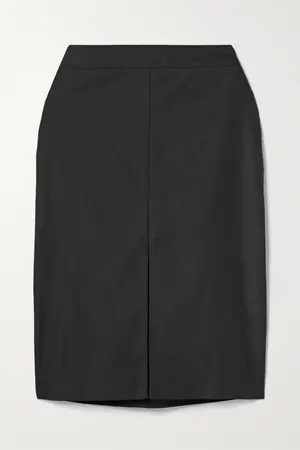 THE ROW Benson Cotton-blend Twill Skirt