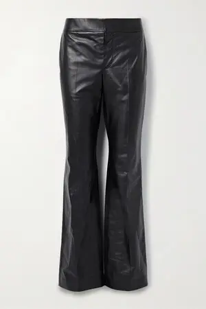 THE ROW Baer Flared Leather Pants