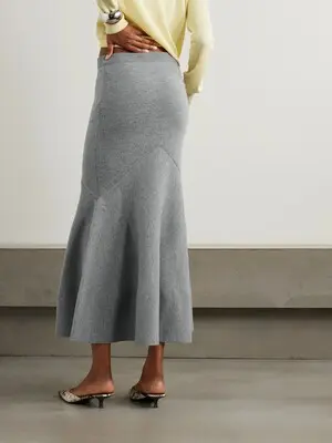 PATOU Wool-blend Midi Skirt