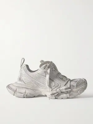 Balenciaga 3xl Mesh And Rubber Sneakers - White