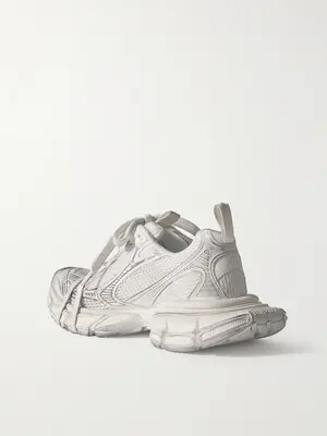 Balenciaga 3xl Mesh And Rubber Sneakers - White