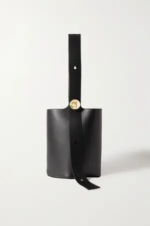 Loewe Pebble Leather Bucket Bag - Black