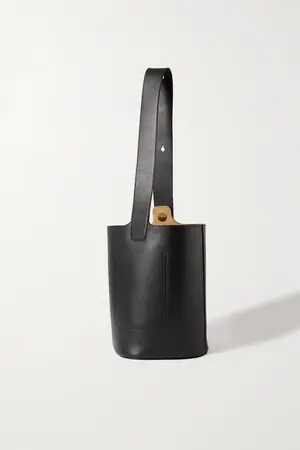 Loewe Pebble Leather Bucket Bag - Black