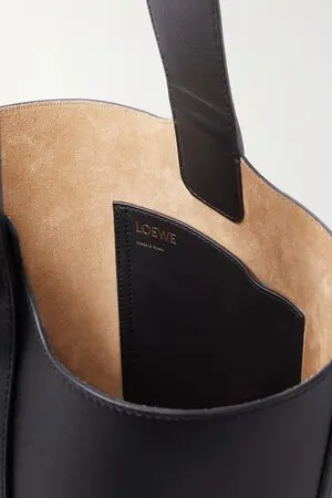 Loewe Pebble Leather Bucket Bag - Black