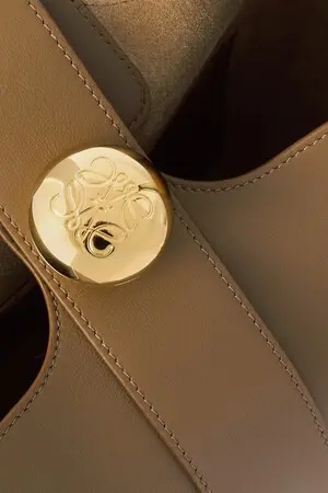 Loewe Pebble Leather Bucket Bag - Brown