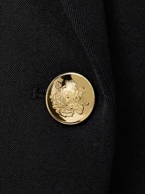 NILI LOTAN Vira Double-breasted Wool-twill Blazer