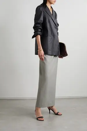 THE ROW Berth Wool Maxi Skirt