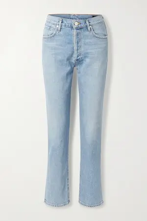 GOLDSIGN The Benefit High-rise Straight-leg Jeans