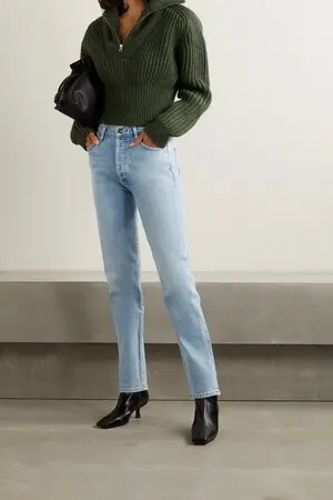 GOLDSIGN The Benefit High-rise Straight-leg Jeans