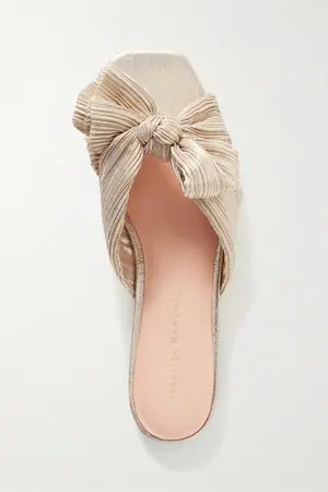 LOEFFLER RANDALL Daphne Plissé-lamé Slides