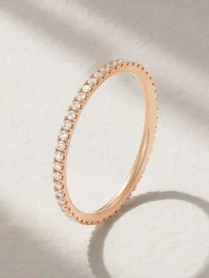 Messika Gatsby 18-karat Rose Diamond Ring - Gold