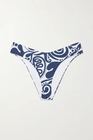 Mara Hoffman Net Sustain Cece Printed Bikini Briefs - Blue