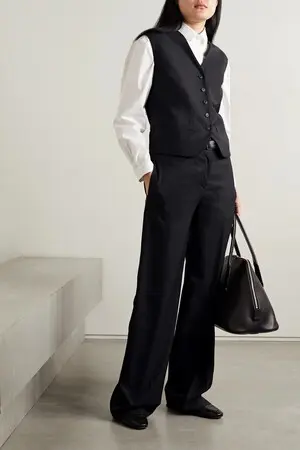 THE ROW Vega Wool-cady Vest
