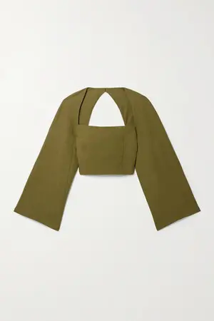 Mara Hoffman Net Sustain Julia Cropped Top