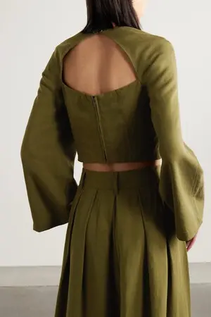 Mara Hoffman Net Sustain Julia Cropped Top