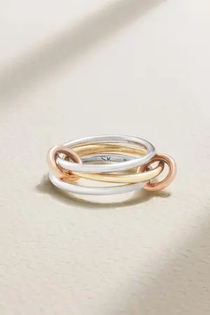 SPINELLI KILCOLLIN Solarium Set Of Three Rings - Gold