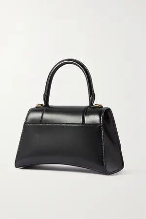 Balenciaga Hourglass Small Leather Tote - Black