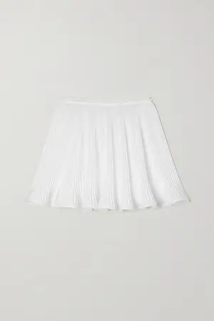 Givenchy Ruffled Plissé-satin Mini Skirt