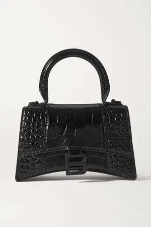 Balenciaga Hourglass Xs Tote - Black