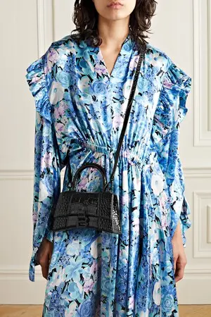 Balenciaga Hourglass Xs Tote - Black