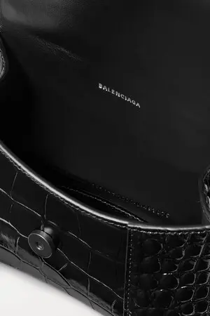 Balenciaga Hourglass Xs Tote - Black