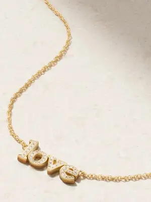 JENNIFER MEYER Love 18-karat Diamond Necklace - Gold