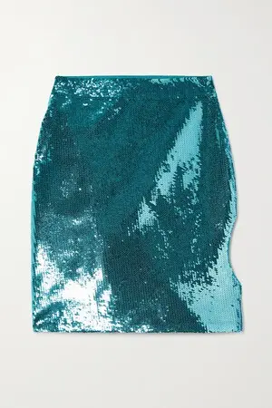 Loewe Asymmetric Sequined Mini Skirt