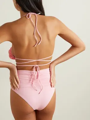 Magda Butrym Appliquéd Triangle Bikini Top