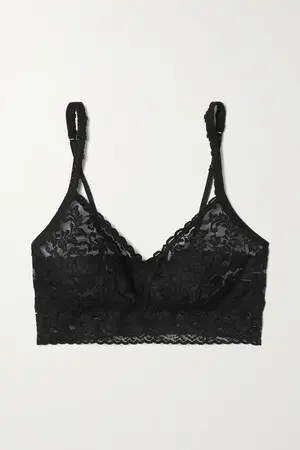 Hanky Panky Net Sustain Retro Stretch-lace Soft-cup Bra