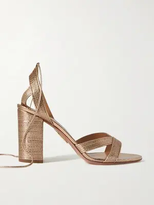 Aquazzura Ribbed Sandals For Women
